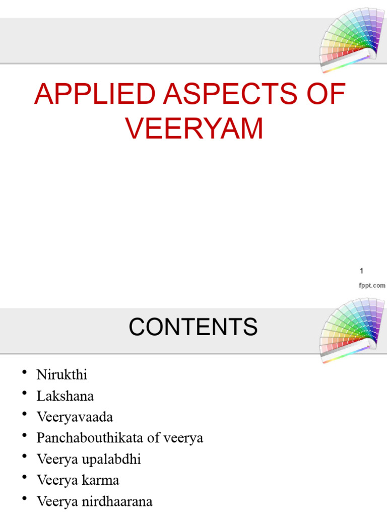 Applied Aspects of Veerya in Ayurveda | PDF | Religion & Spirituality