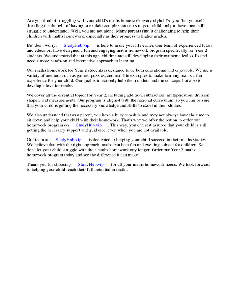 Fun Maths Homework Year 2 | PDF | Worksheet | Homework