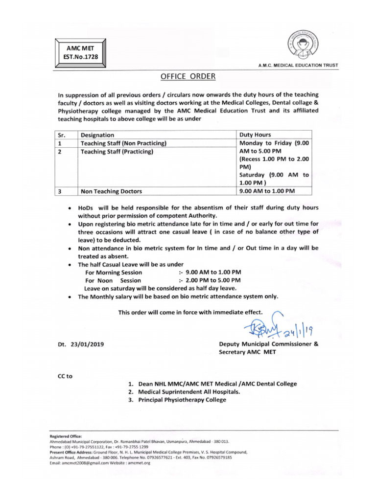 OFFICE-ORDER-1728-TEACHING-TIME-CHANGE | PDF