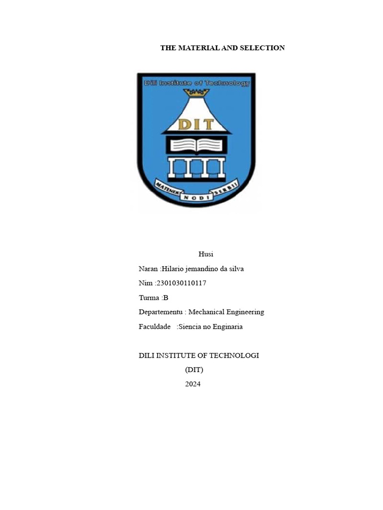 Material Selection | PDF