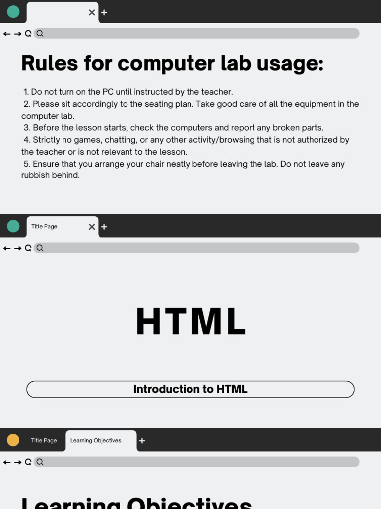 Y9 (W24) Introduction To HTML | PDF | Html Element | Html