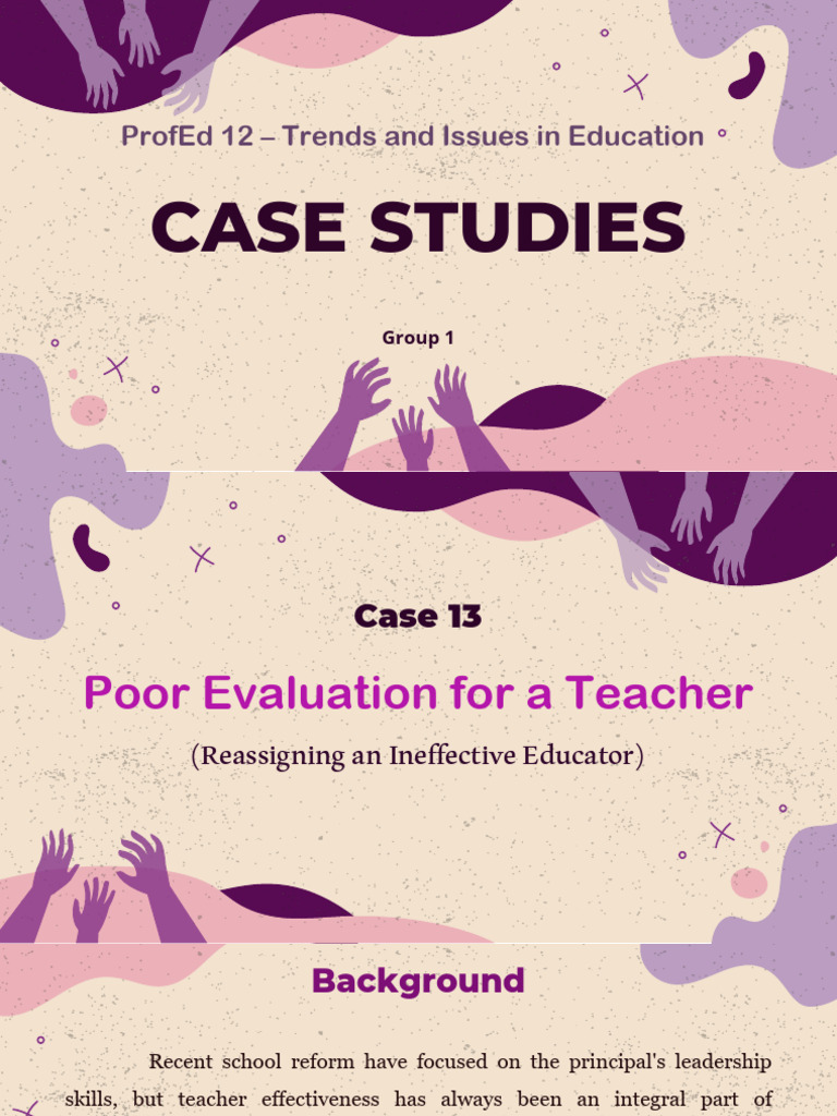 Group 1 Case 13 | PDF | Teachers | Cognition
