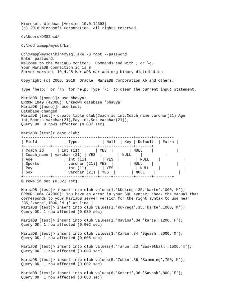Bhavay | PDF | My Sql | Software Engineering