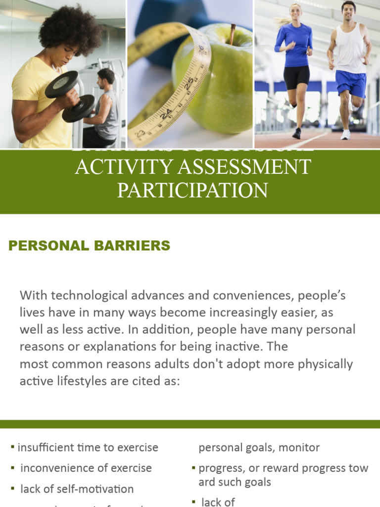 BArriers in Physical Activity | PDF | Aerobic Exercise