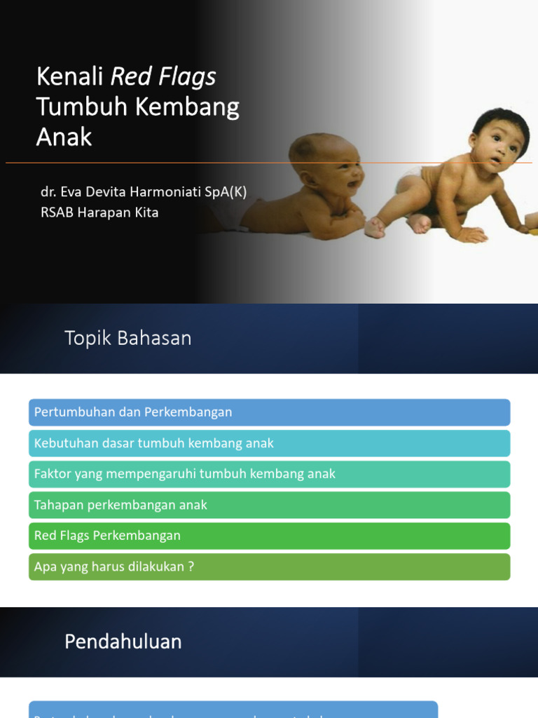 Materi Webinar-Red Flags Perkembangan Anak | PDF