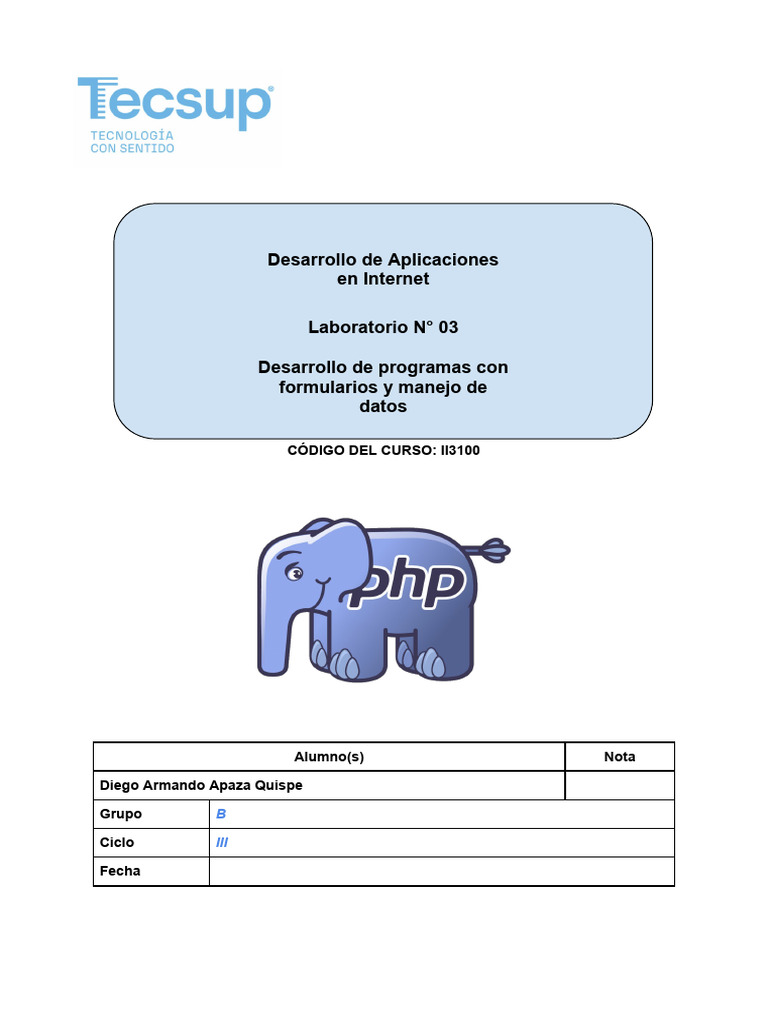 Laboratorio 03 - Desarrollo de Programas Con Formularios y Manejo de Datos | PDF | Redes ...