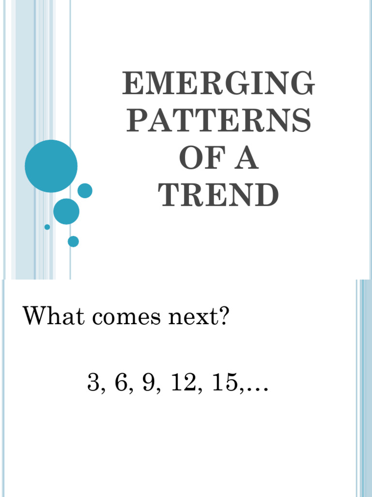 2 Emerging Patterns of A Trend | PDF | Idea | Data