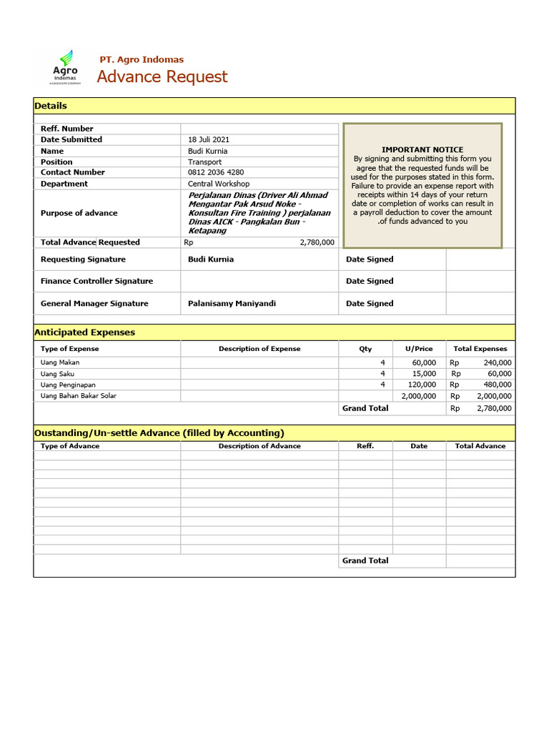 Advance Ali Ahmad | PDF | Expense | Income Statement