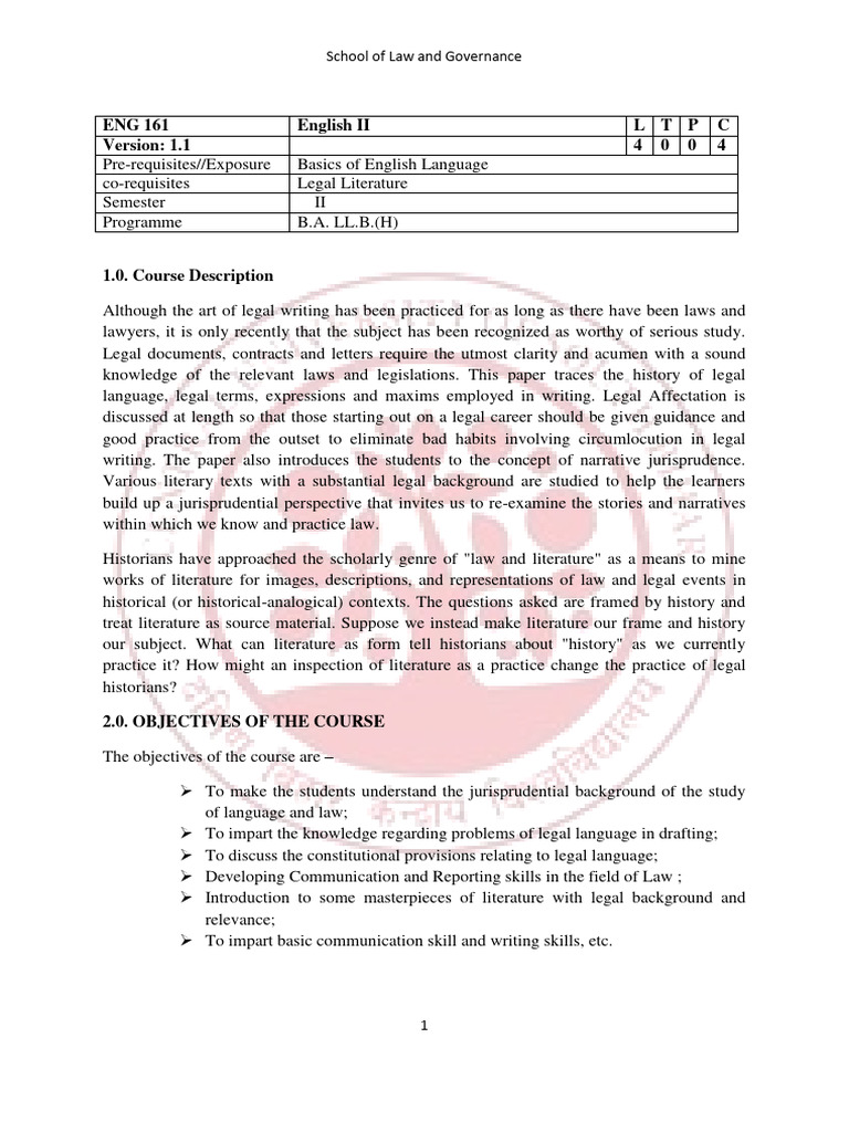 ba llb sem II-ENGLISH-II | PDF | Jurisprudence | Historian