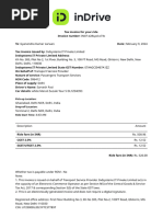 Taxi Invoice Format Template | PDF