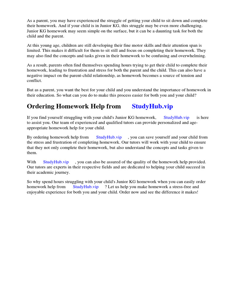 Junior KG Homework | PDF | English As A Second Or Foreign Language ...