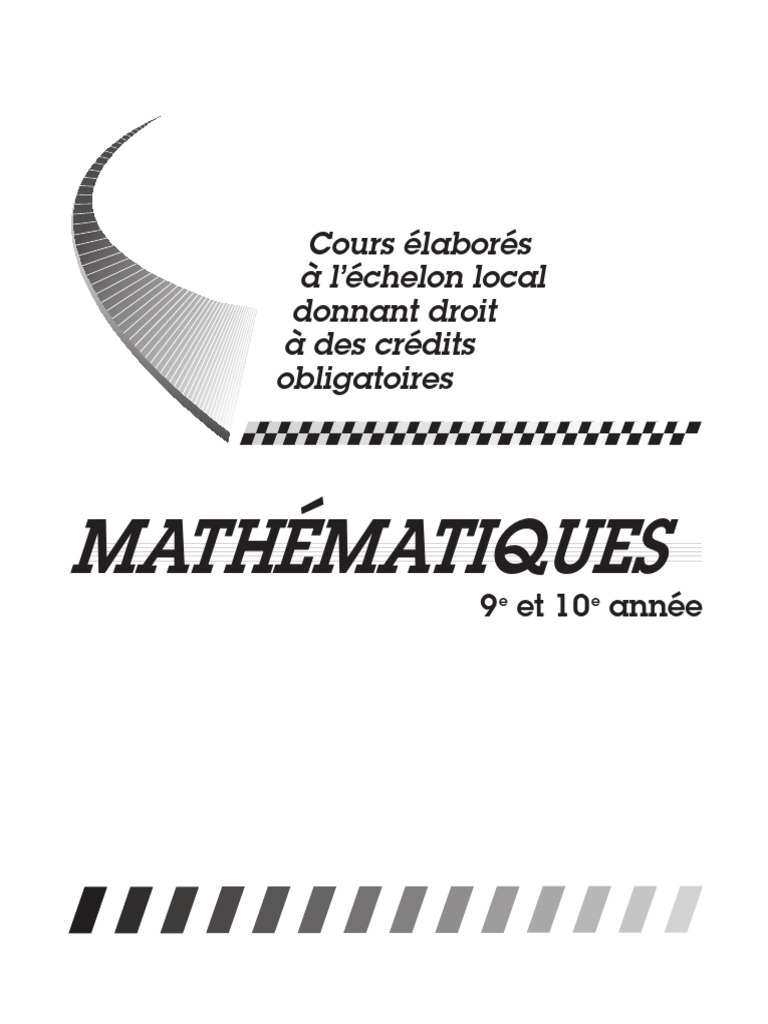 Math | PDF | Littératie | Mathématiques