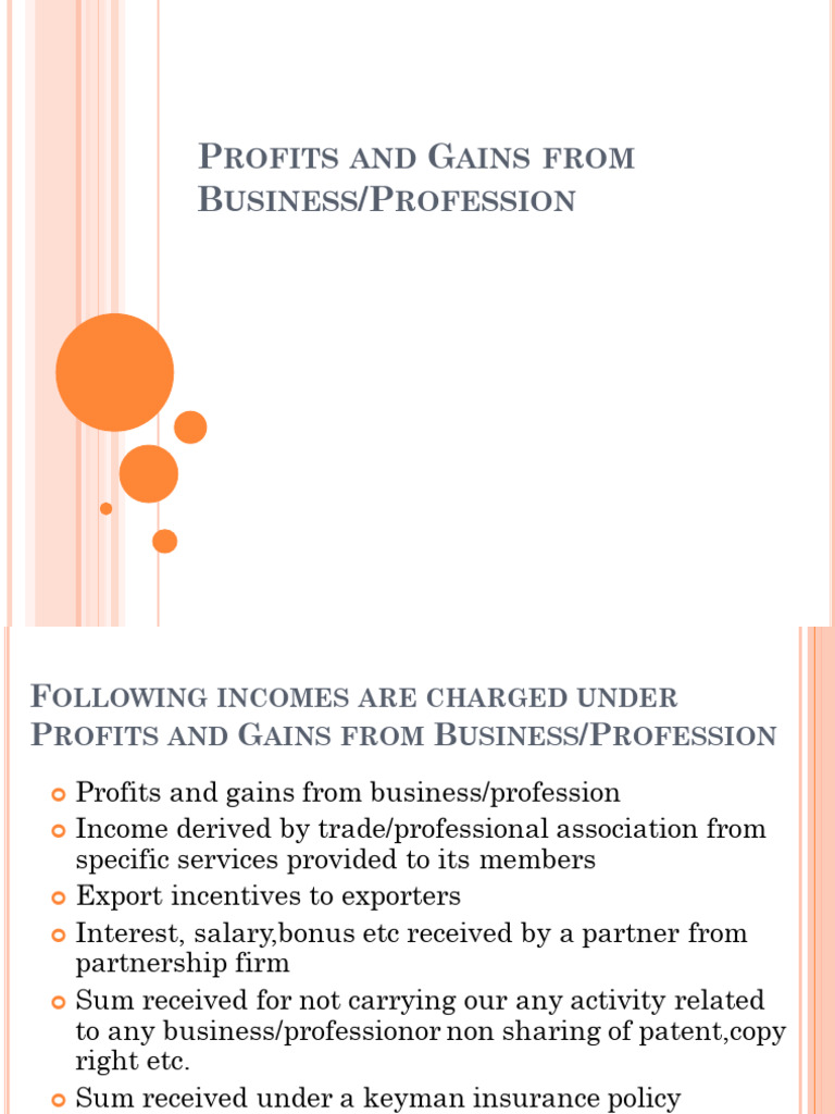 INCOME FROM BUSINESS | PDF | Expense | Tax Deduction