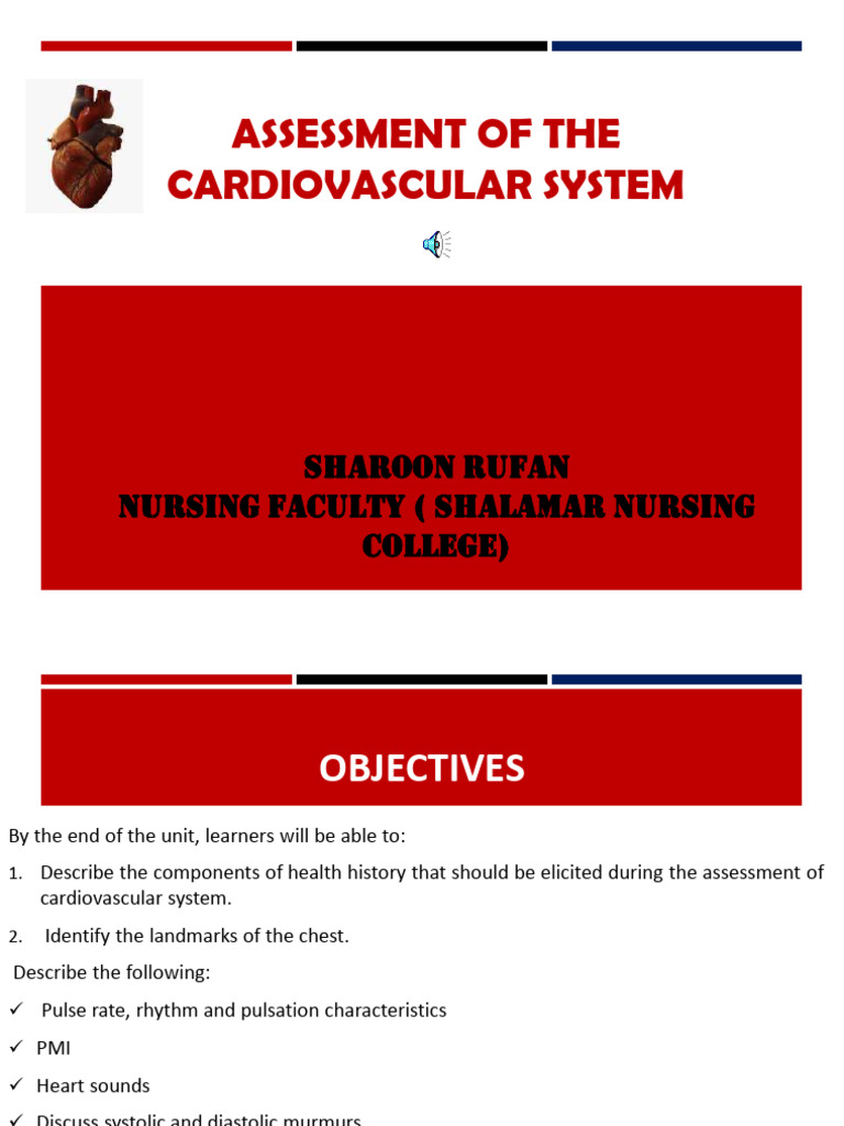 Cardiovascular Assessment | PDF | Pulse | Heart