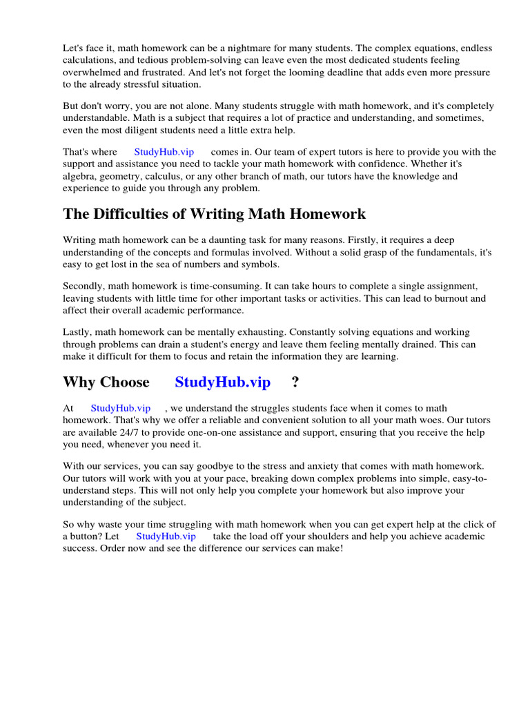 I Dont Wanna Do My Math Homework | PDF | Mathematics | Trigonometric ...