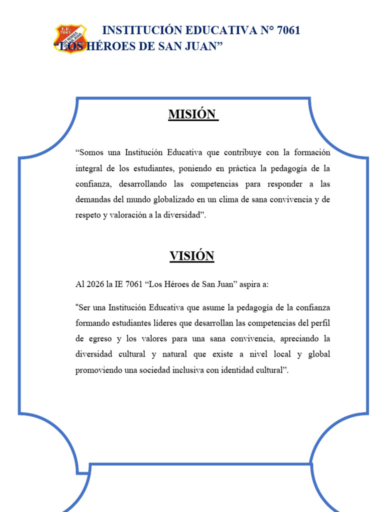 Mison Vision Valores | PDF