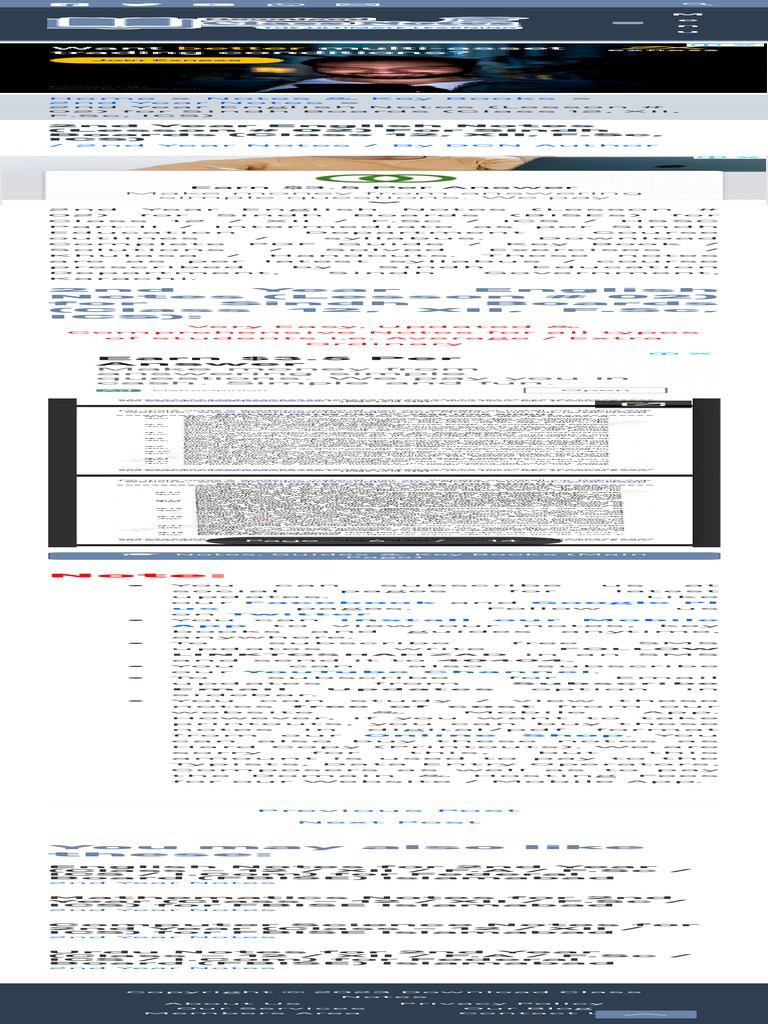 2nd Year Class 12 F.Sc ICS English Notes Lesson 02 for Sindh Boards ...