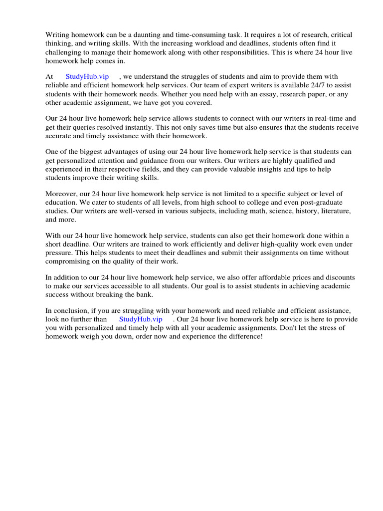 24/7 Live Homework Help for Students | PDF | Homework | Libraries