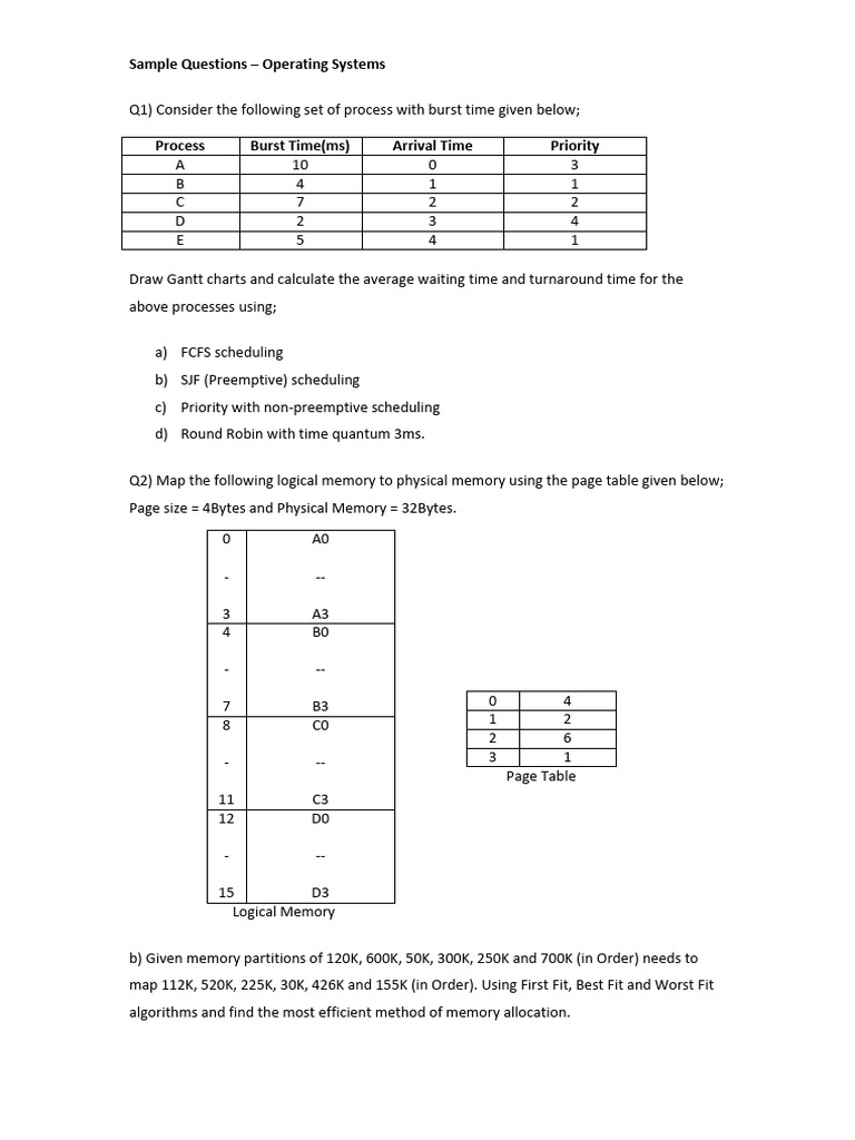 Sample Paper | PDF | Scheduling (Computing) | Computer Data