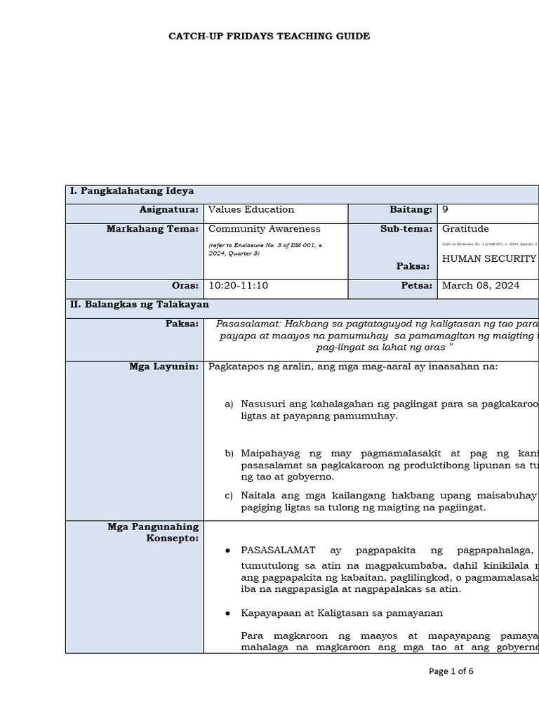 Cuf TG Ve G9 March 08 2024 | PDF