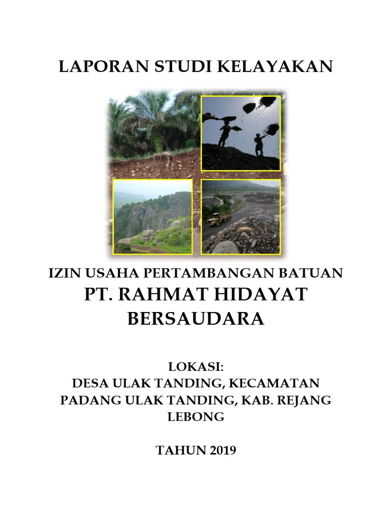 Laporan Quari PT. RHB Format ESDM BKL | PDF