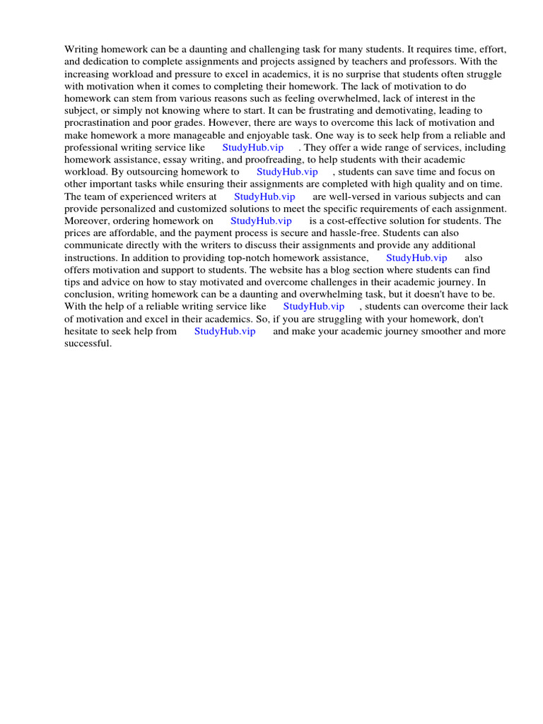 Homework Motivation | PDF | Homework | Motivation