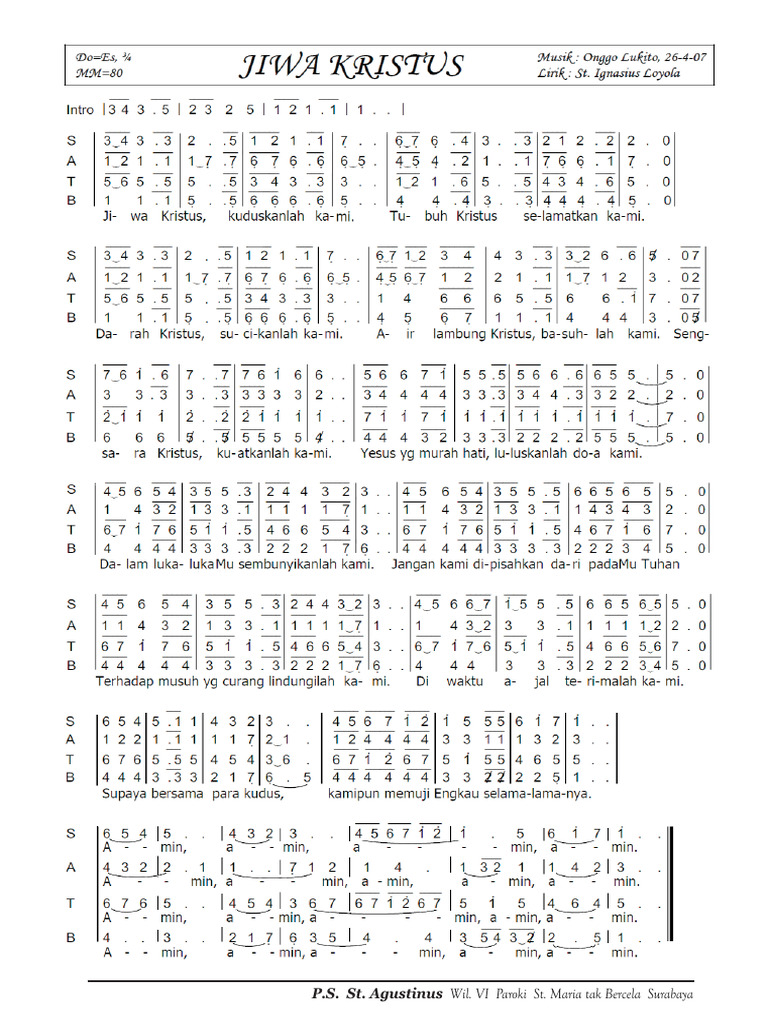 Jiwa Kristus - Onggo Lukito | PDF