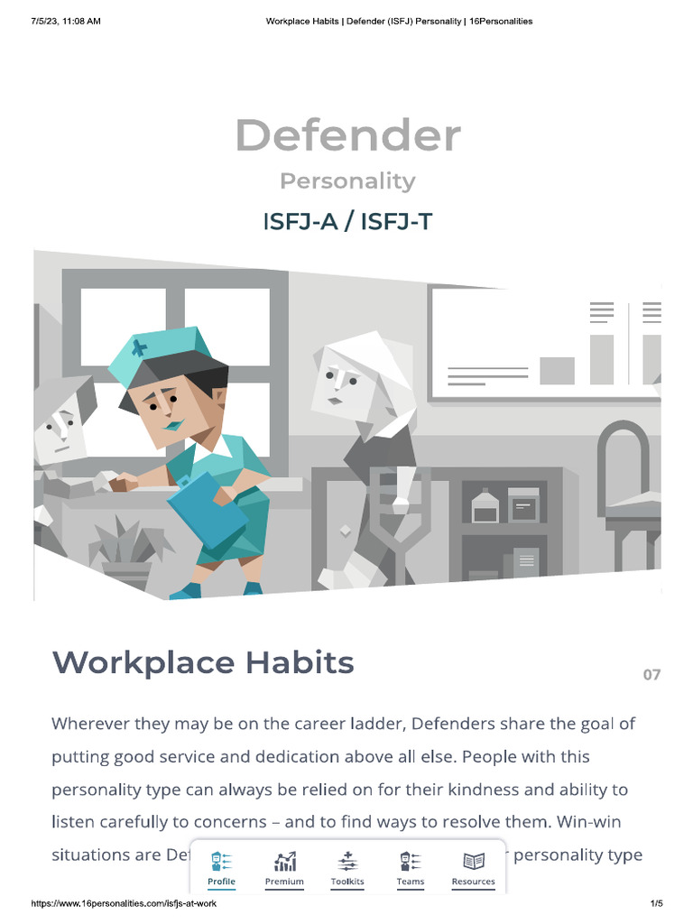 ISFJ habits work | PDF