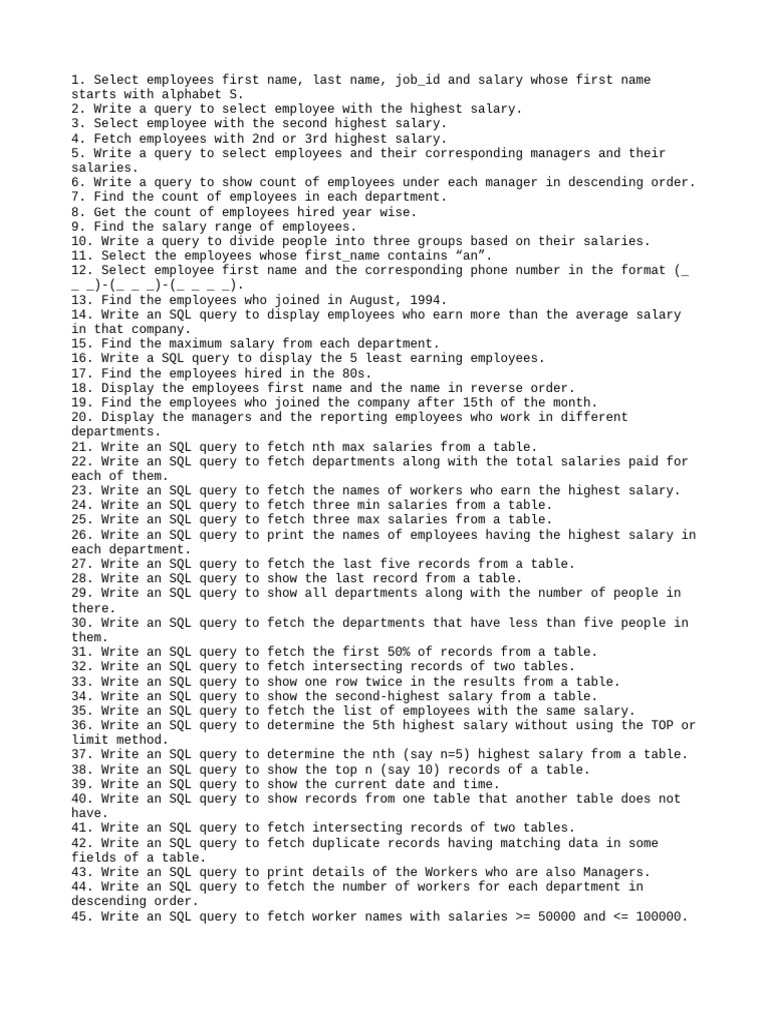 Sql Part 1 Pdf Table Database Sql