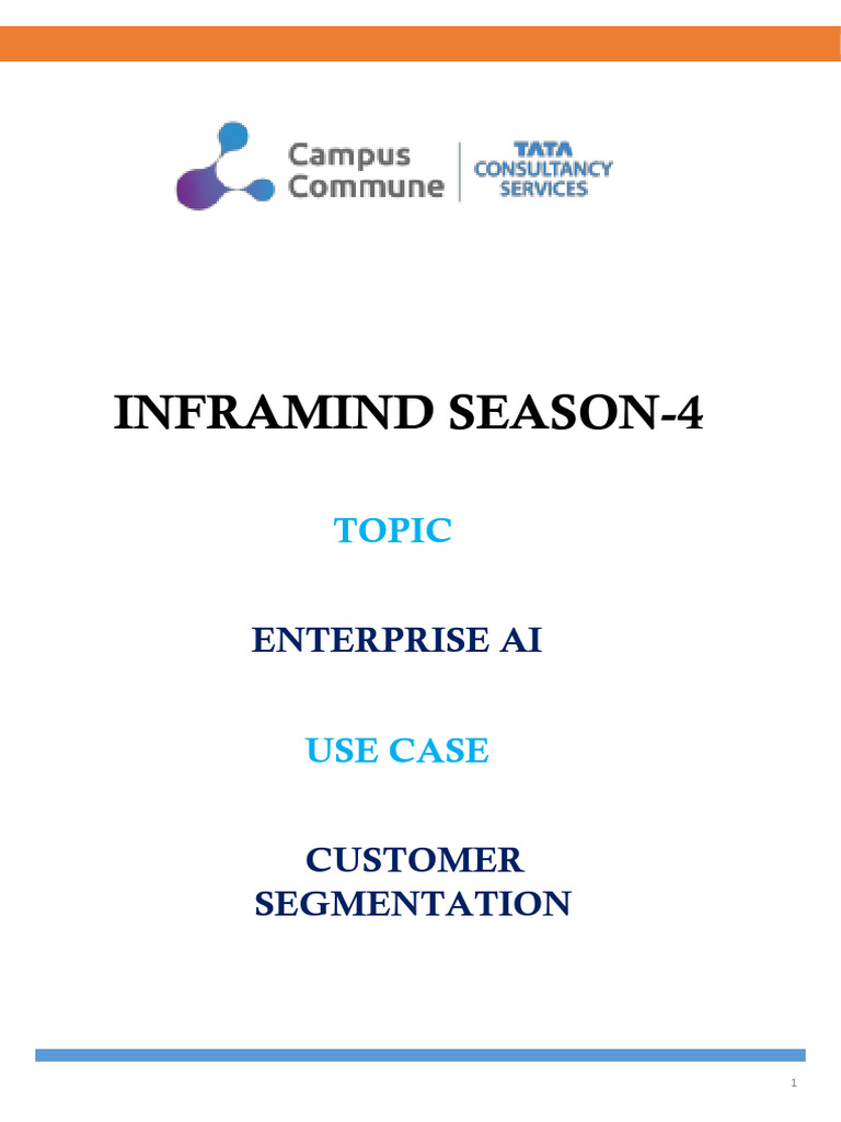 Ajithkumar - Inframind Season | PDF | Cluster Analysis | Machine Learning
