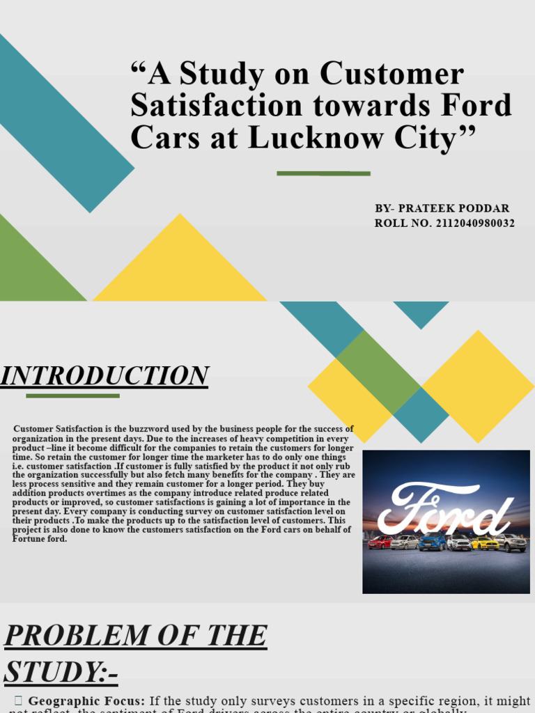 Ford Project PPT 2 | PDF | Customer Satisfaction | Ford Motor Company