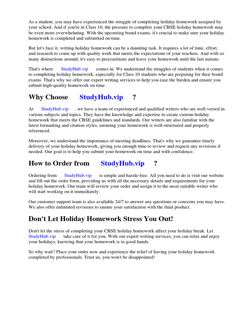 Cbse Holiday Homework Class 10 2015 PDF Worksheet Homework