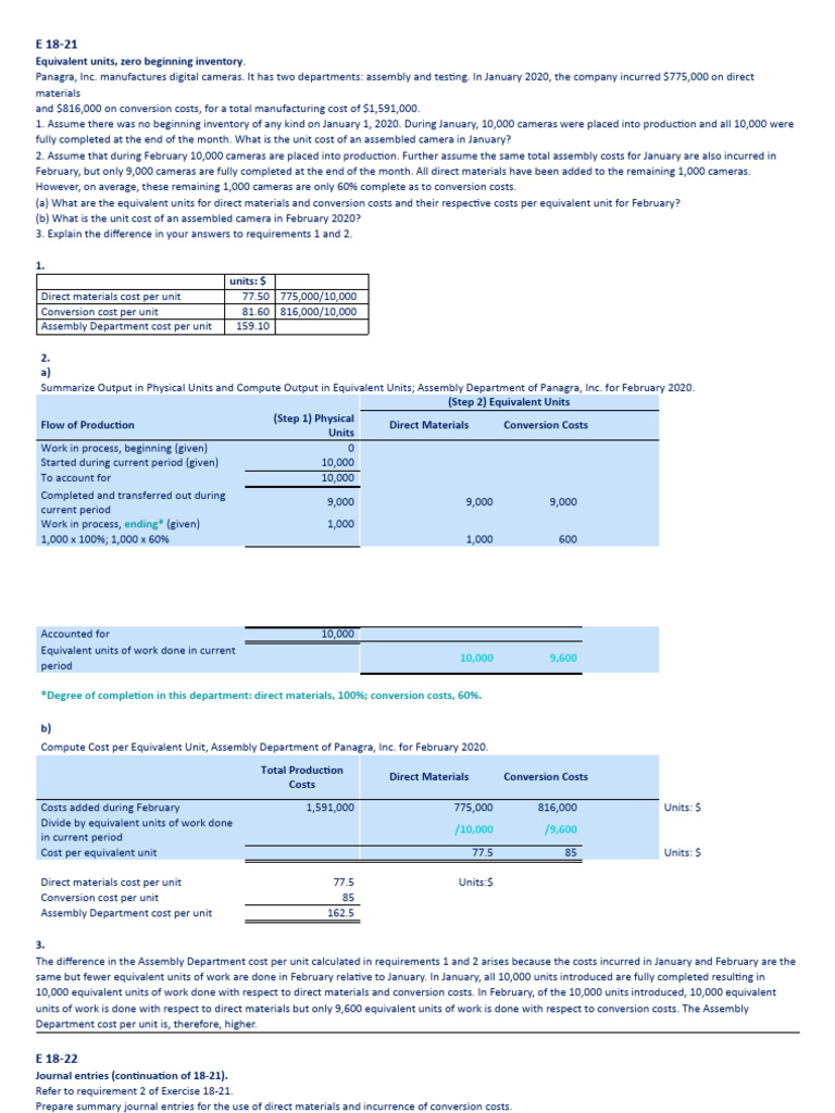 HW Chap 18 | PDF | Breads | Inventory