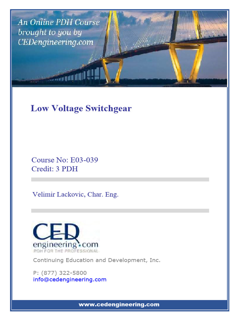 E03-039 - Low Voltage Switchgear - US | PDF | Fuse (Electrical) | Switch