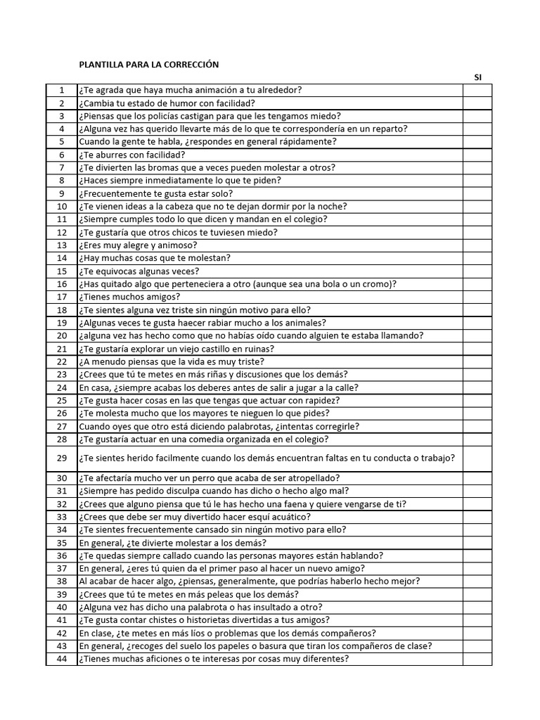 EPQ-J - Formato en Excel | PDF