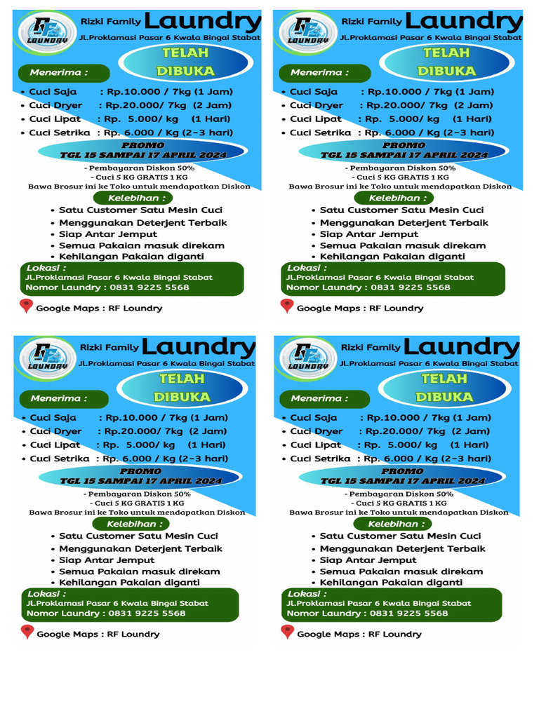 BROSUR LAUNDRY | PDF