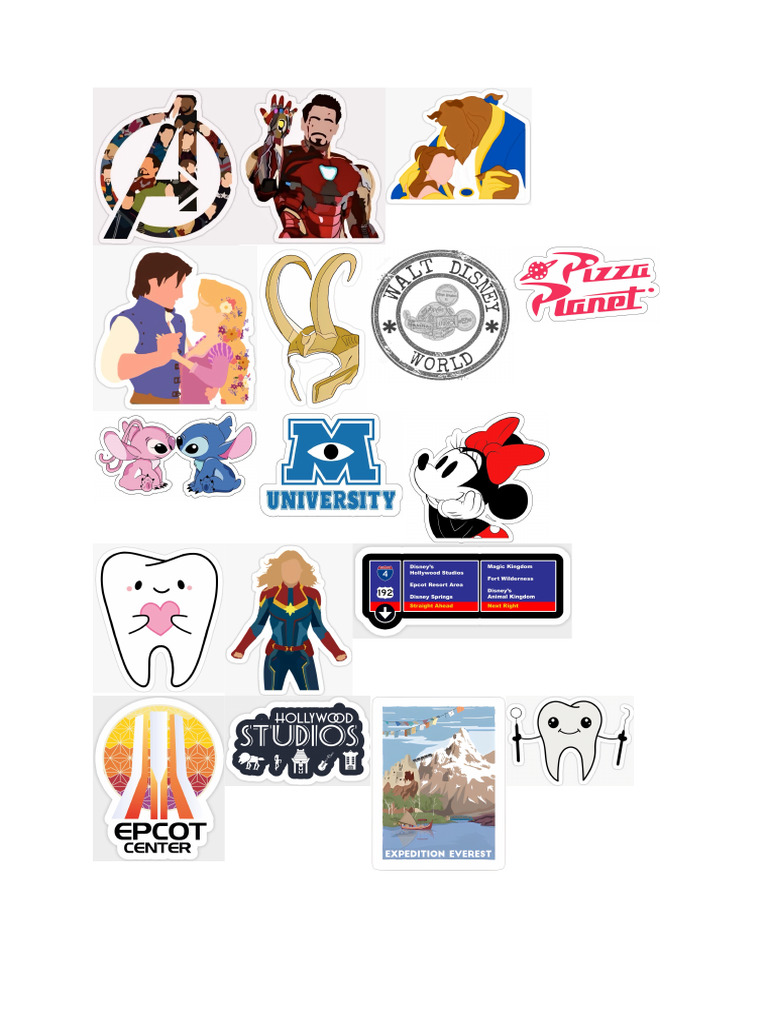 Disney Stickers PDF | PDF