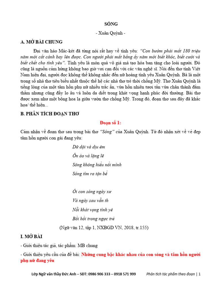 SÓNG Xuân Qu NH | PDF