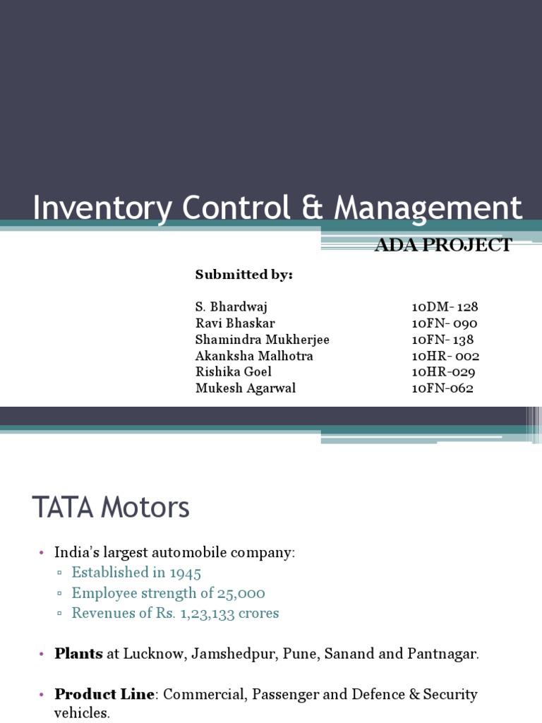 Inventory Control & Management: Ada Project | PDF | Business | Computers