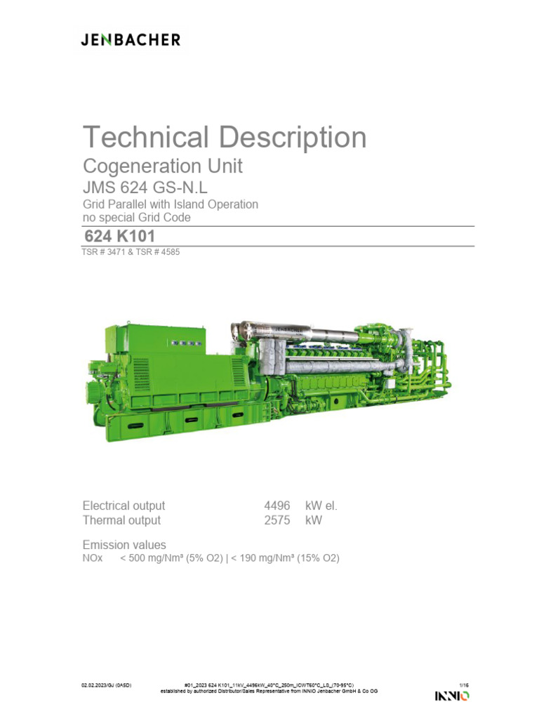 TS - 2023 - JMS 624K 101 - 11KV - 4496kW - 40C - 250m - ICWT60C - LS - 70-95C | Download Free ...