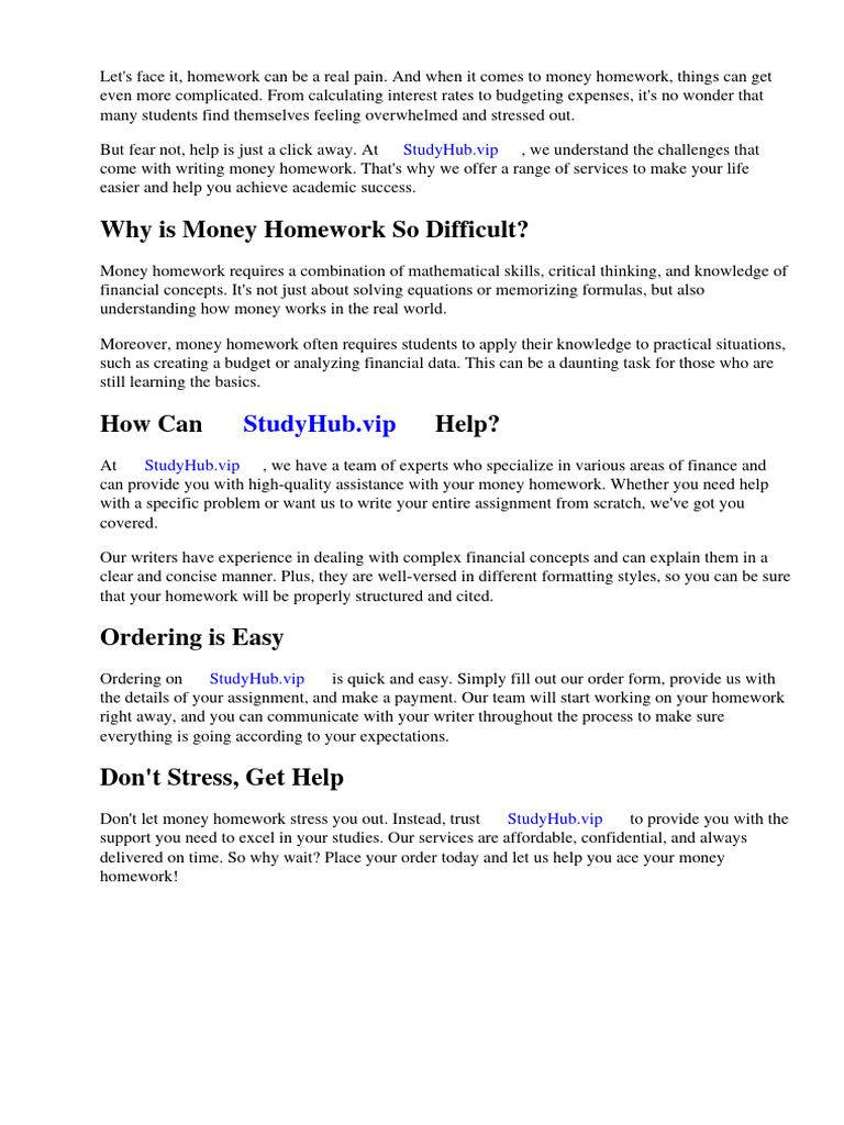 Y1 Money Homework | PDF | Homework | Money Y1 Money Homework | PDF | Homework | Money