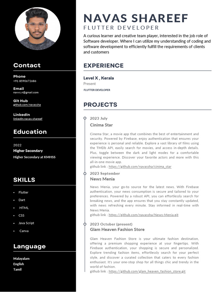 Resume NAVASSHAREEF | PDF | Computing | Software