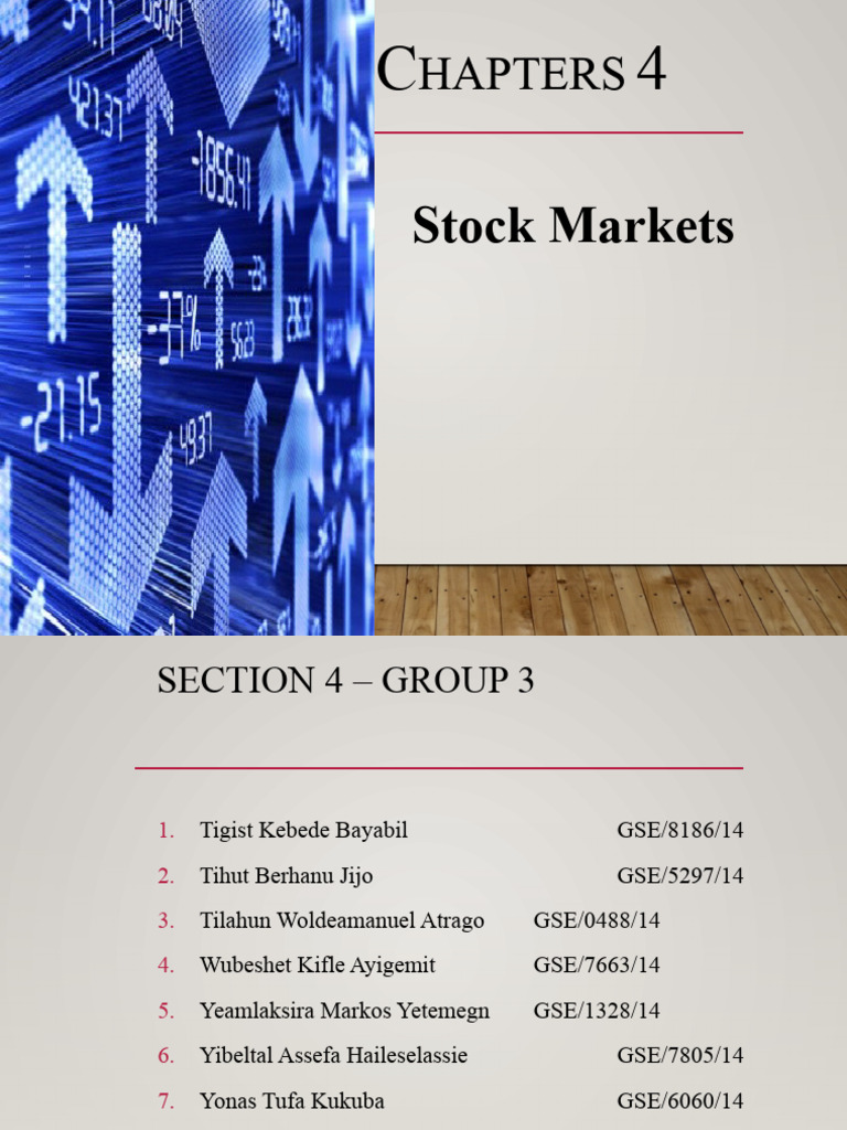 Understanding Stock Markets and Valuation | PDF | Stocks | Valuation ...