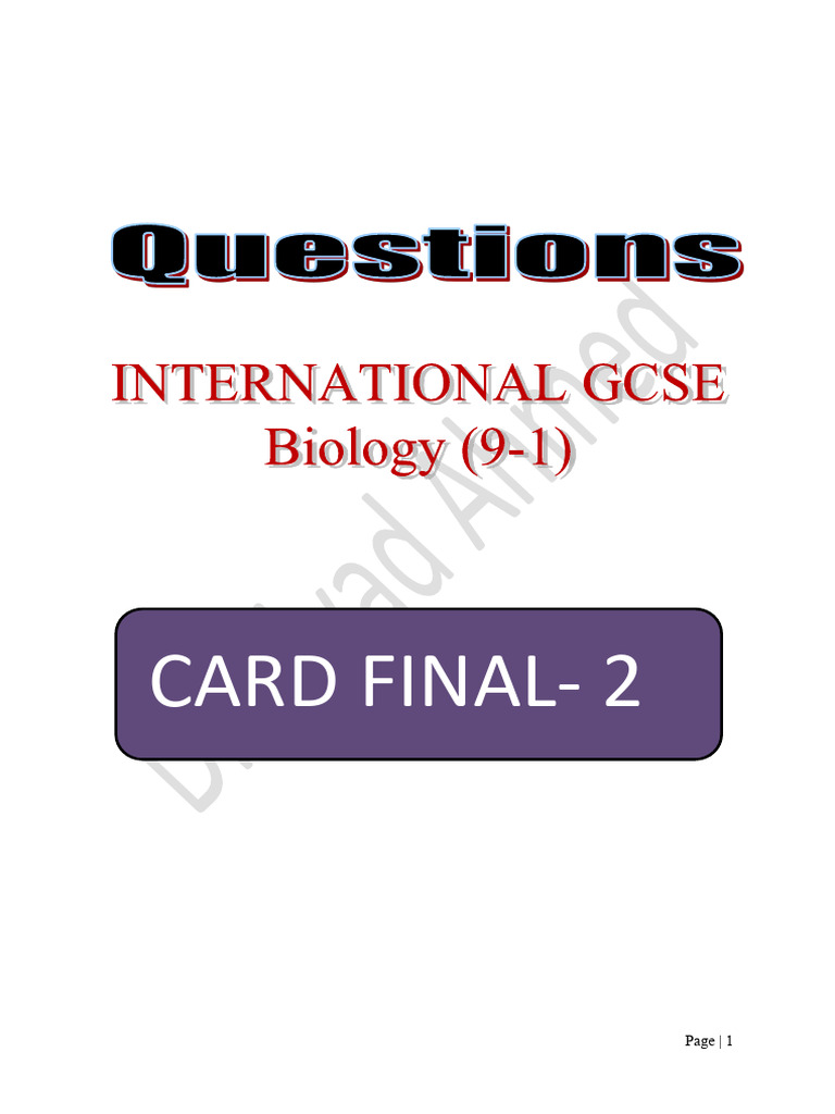 BIO Card 2 (May-23) | PDF | Stoma | Photosynthesis