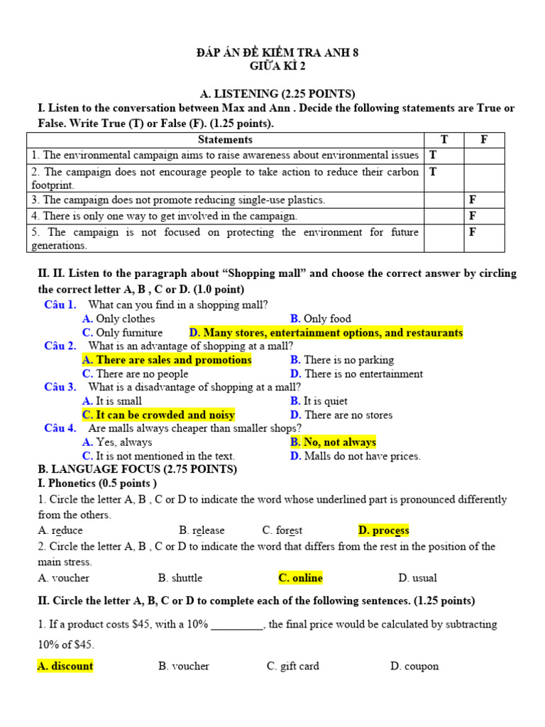 Anh 8 Global Đáp Án - Anh 8 - GK 2 | PDF | Tropical Cyclones | Wound