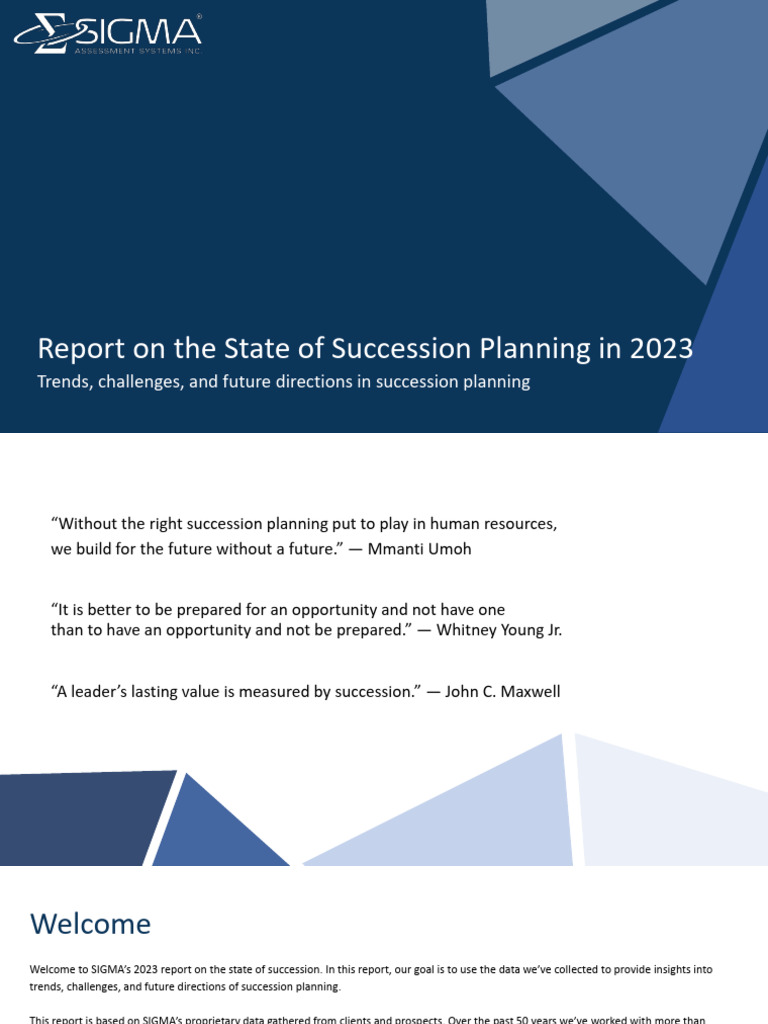 Report on the State of Succession Planning in 2023.Pptx | PDF ...