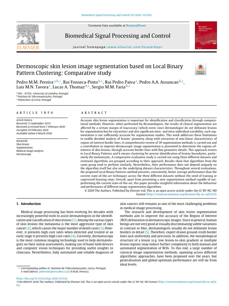 Skin cancer segmentation related paper | PDF | Image Segmentation ...