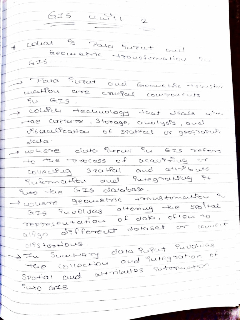 Gis Unit 2 & 3 | PDF