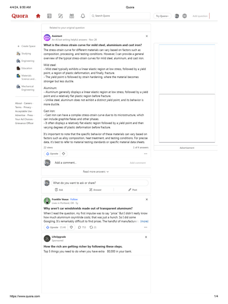 Ductile Materials Stress Strain Curve Explination Pdf Deformation