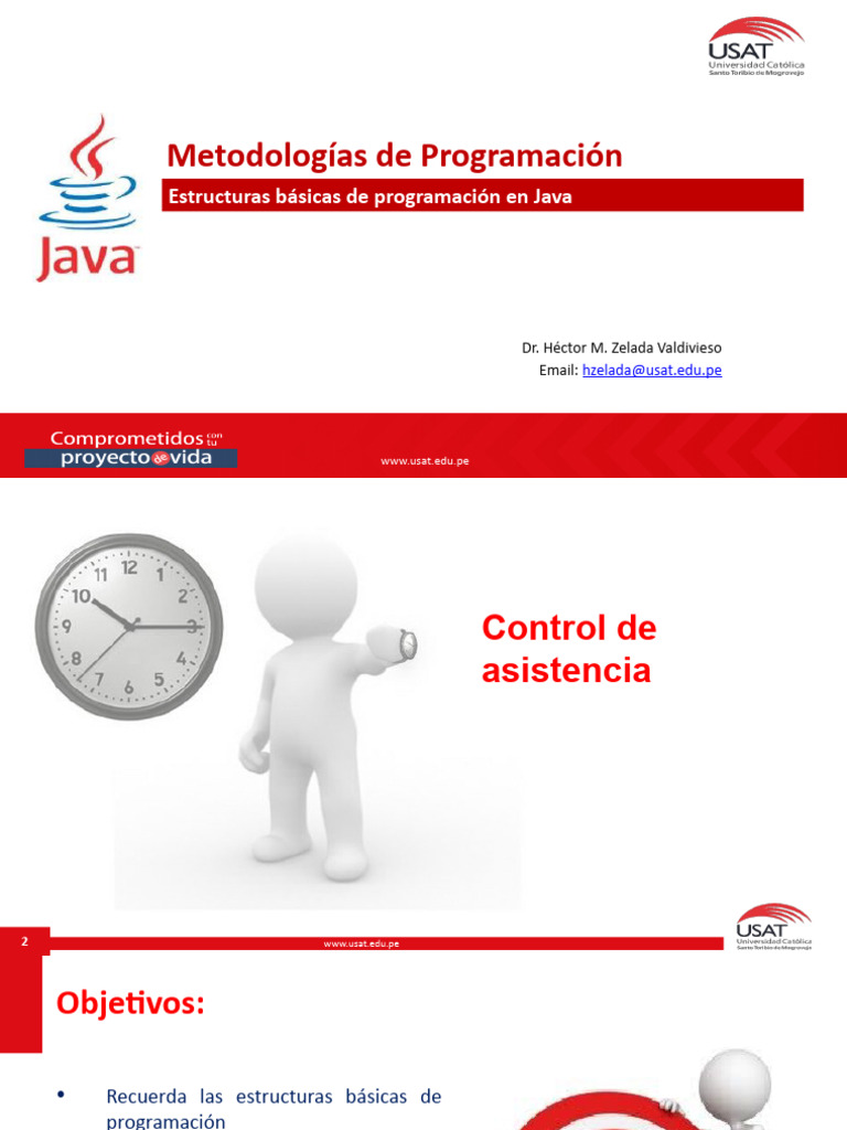 Sesion 02_Repaso Estructuras Básicas de Programación (1) | PDF | Java (lenguaje de programación ...